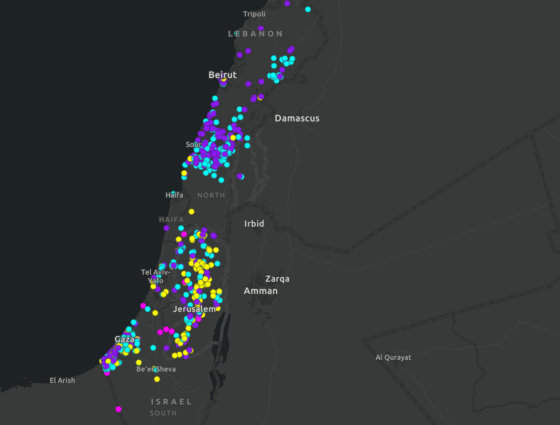Israel-Gaza Conflict Map - Centre for Information Resilience